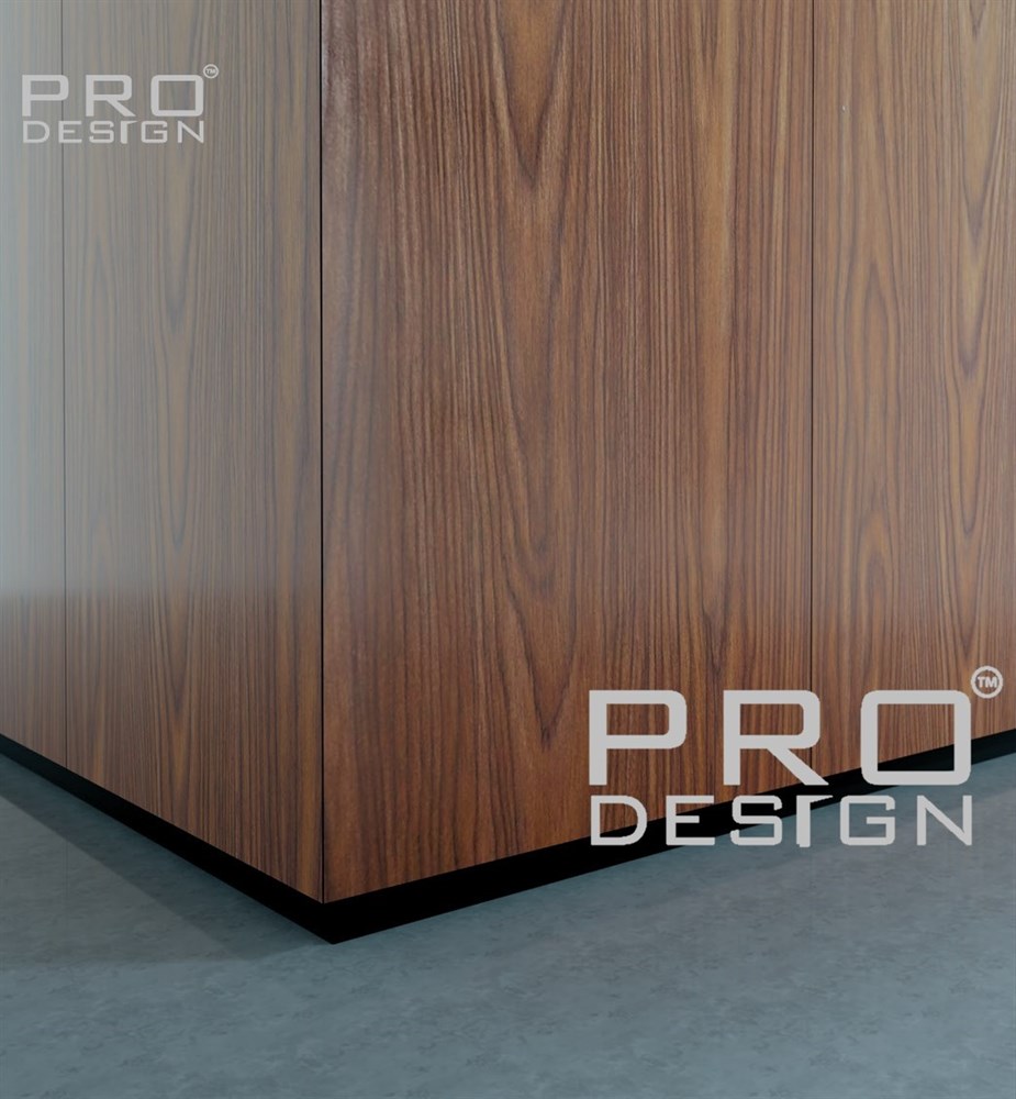 Теневой плинтус скрытого монтажа Pro Design Panel 7208 Черный Муар по ...